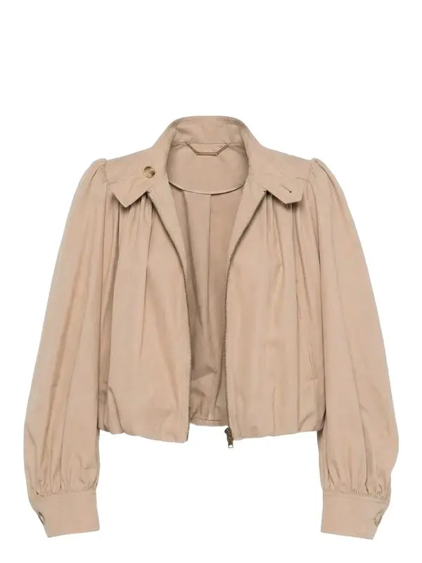 Chloé Ruffled Boule Jacket - Nude & Neutrals
