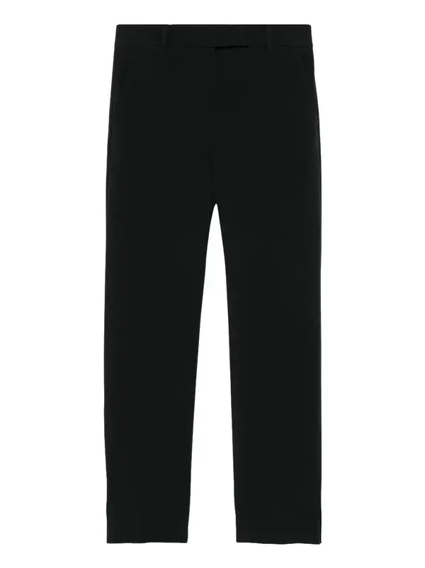 Incotex Tapered Cotton-blend Pants - Black