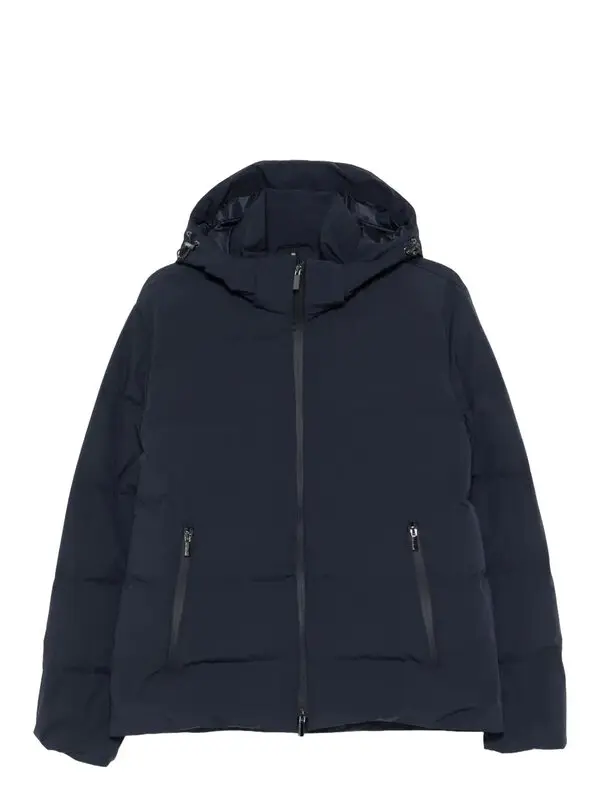 Paul & Shark Tyhoon Down Jacket With Hood - Blue