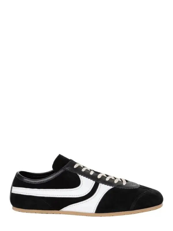 Dries Van Noten Suede Leather Sneakers - Black