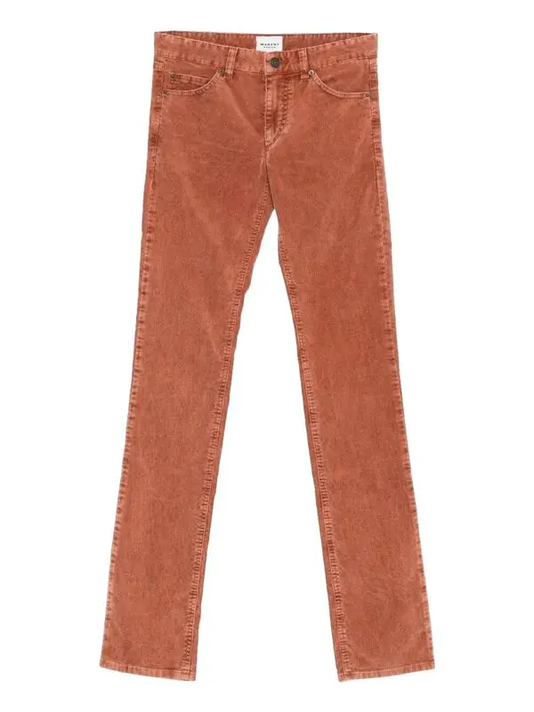 MARANT ETOILE Leniya Corduroy Trousers - Yellow & Orange