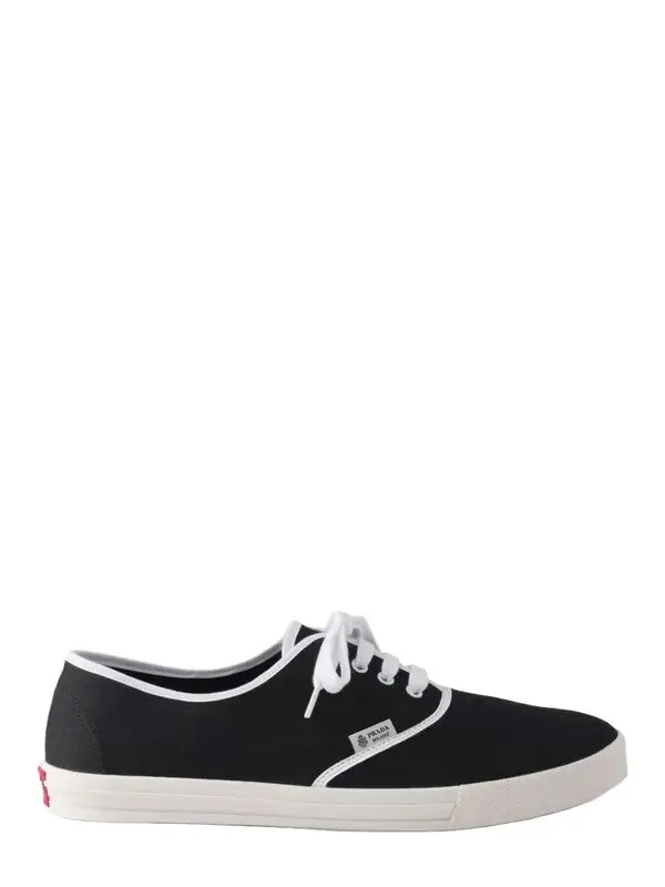 Prada Drill Fabric Sneakers - Black