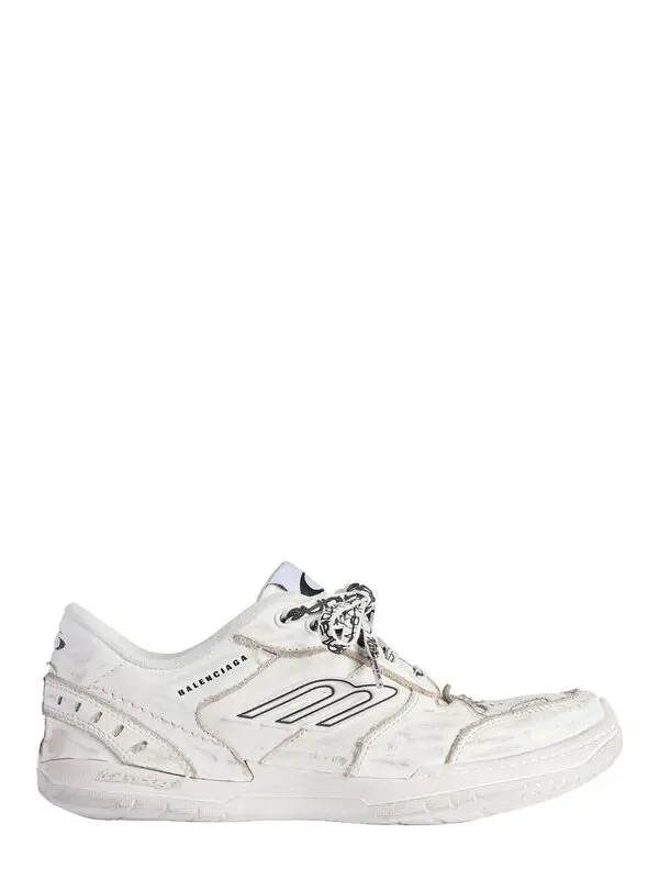 Balenciaga Hampton Medium Wornout Sneakers - White