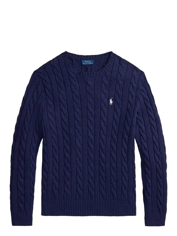 Polo Ralph Lauren Cable-knit Cotton Pullover - Blue
