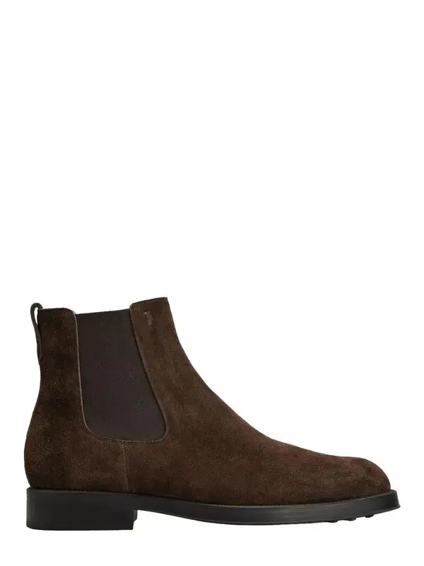 TOD`S Suede Chelsea Boots - Brown