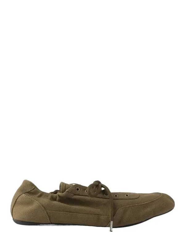 Prada Collapse Canvas Sneakers - Green