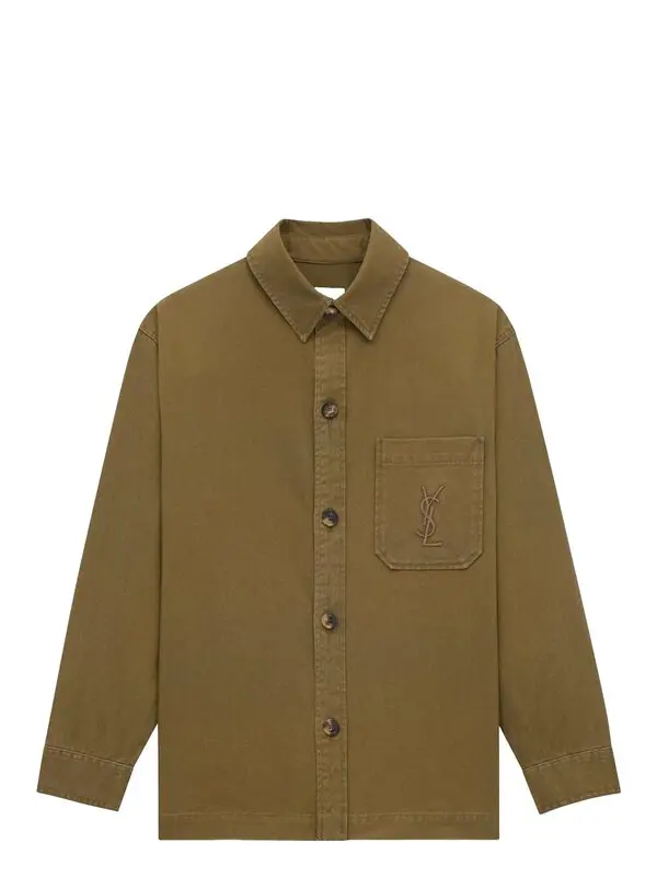 Saint Laurent Cassandre Shirt Jacket - Green