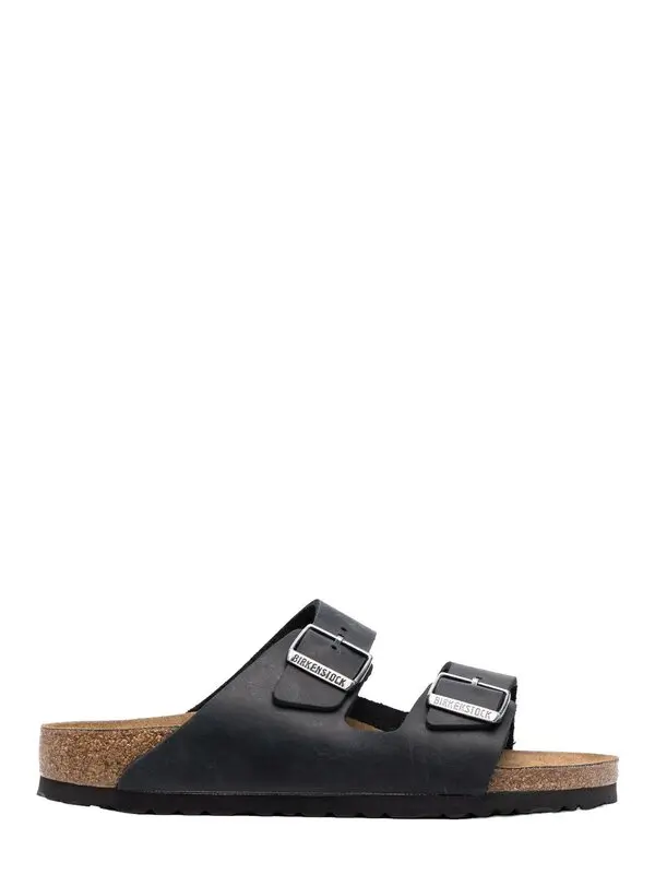 BIRKENSTOCK Arizona Leather Sandals - Black