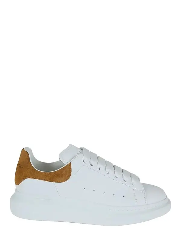 Alexander McQueen Oversize Leather Sneakers - White