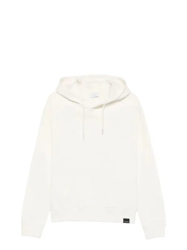 COURREGES Oversized Hoodie With Embroidered Logo - Nude & Neutrals