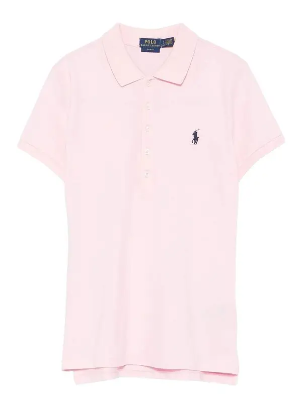 Polo Ralph Lauren Slim Fit Cotton Piqué Polo Shirt - Pink & Purple