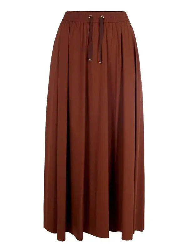 Herno Light Nylon Stretch Skirt - Brown