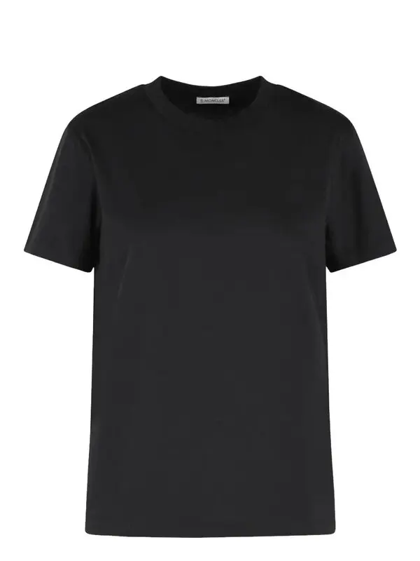Moncler Embroidered Logo T-shirt - Black