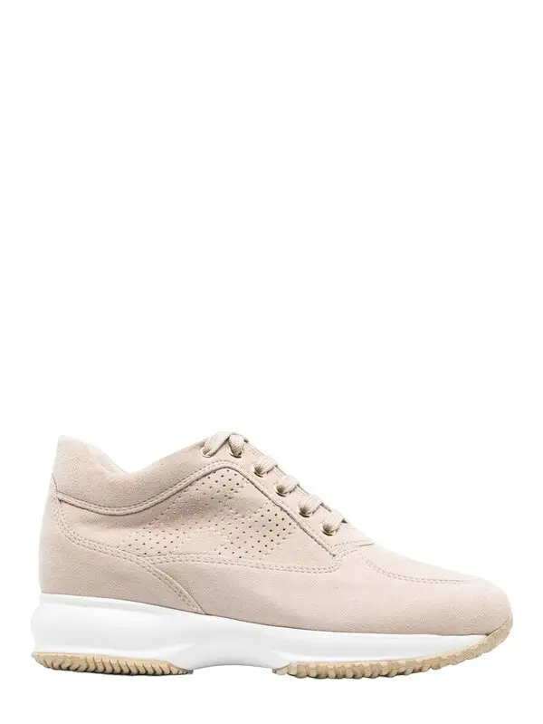 Hogan Interactive Suede Sneakers - Nude & Neutrals
