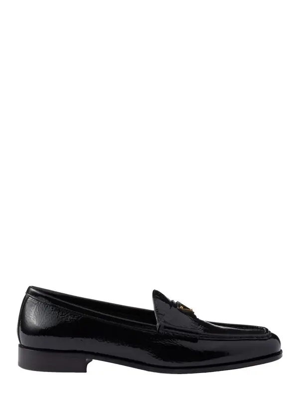 Prada Patent Leather Loafers - Black
