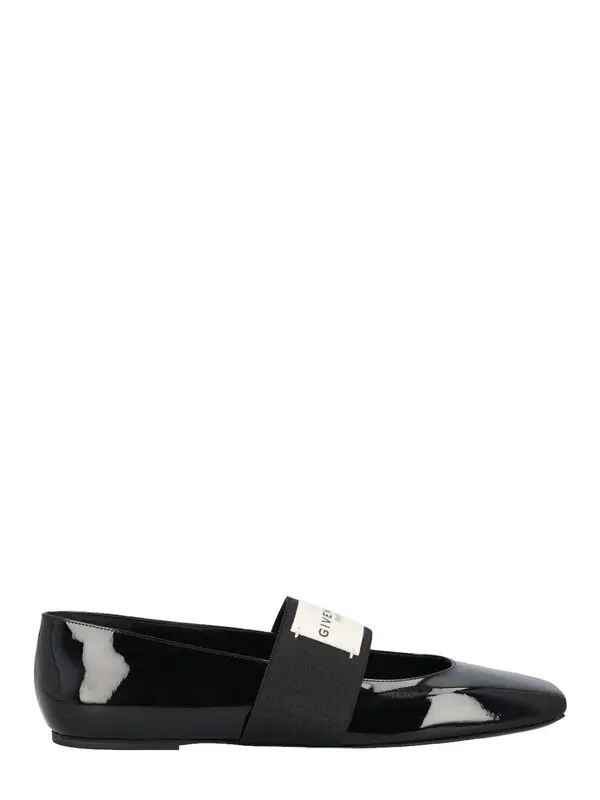 Givenchy Patent Leather Ballet Flats - Black
