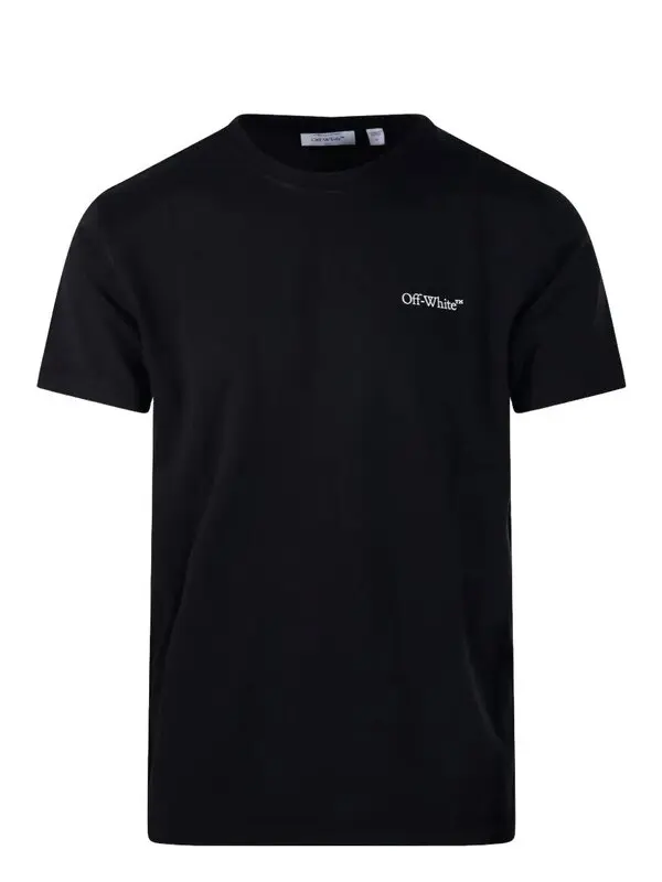 Off-White Metal Arrow Slim Fit Cotton T-shirt - Black