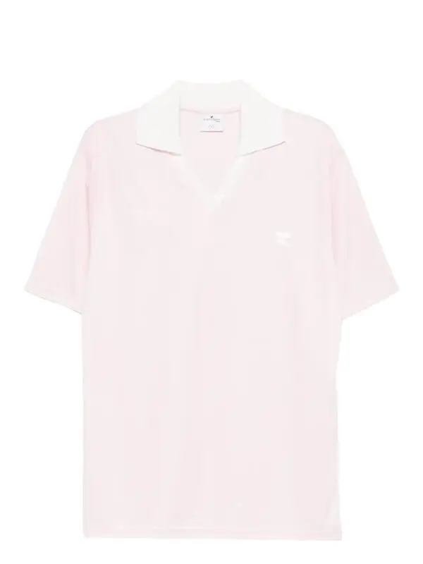 COURREGES Oversized Polo Shirt - Pink & Purple