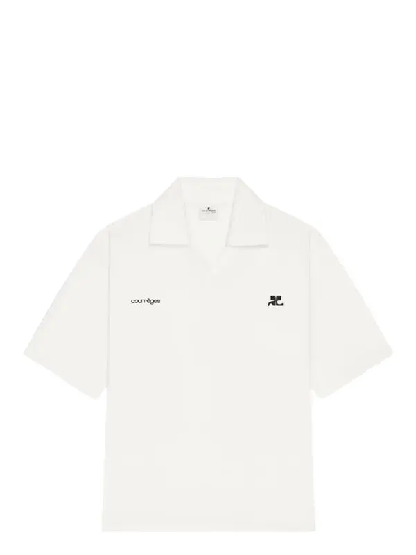 COURREGES Oversized Polo Shirt - White