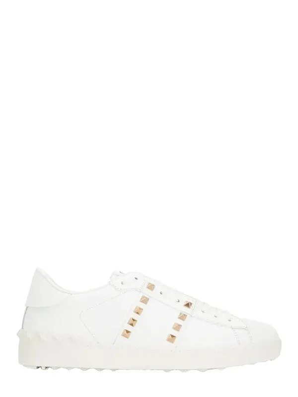 Valentino Garavani Rockstud Untitled Leather Sneakers - White