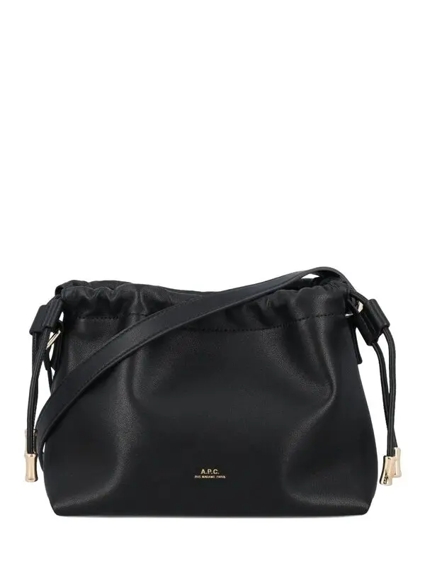 A.p.c. Ninon Mini Bag With Drawstring - Black