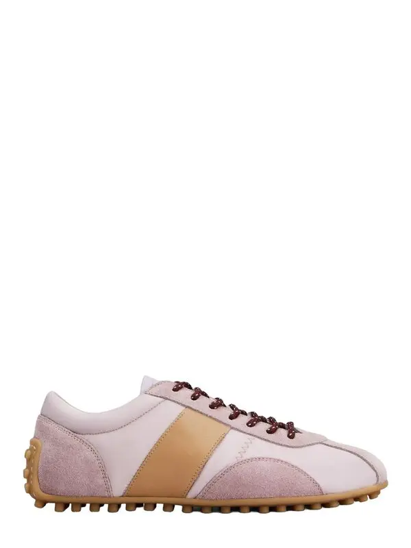 TOD`S T-marathon Leather Sneakers - Pink & Purple