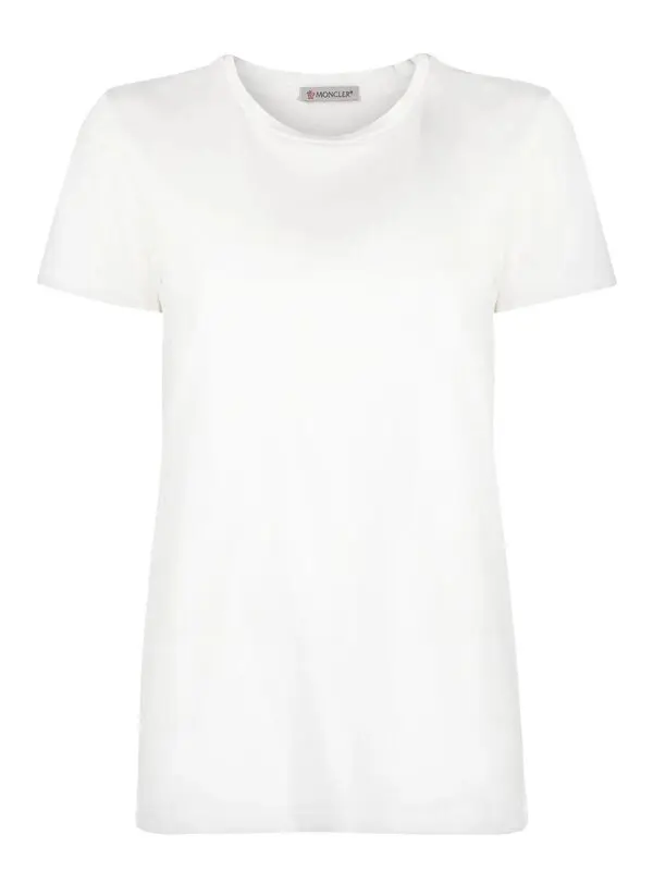 Moncler Cotton Jersey T-shirt With Logo - White