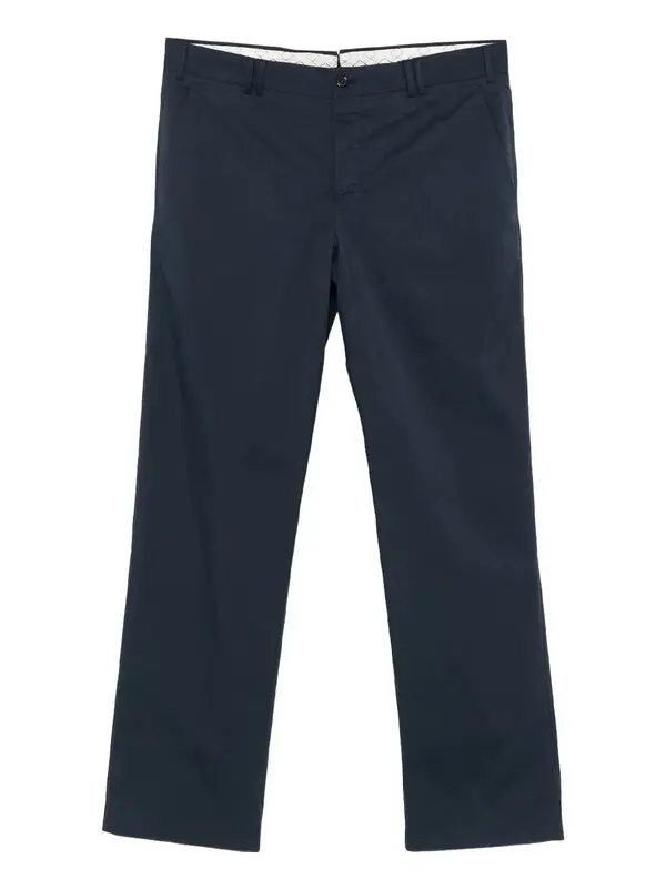 PT TORINO Cotton Blend Michael Chino Trousers - Blue