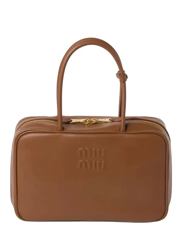 Miu Miu Beau Large Top Handle Bag - Brown
