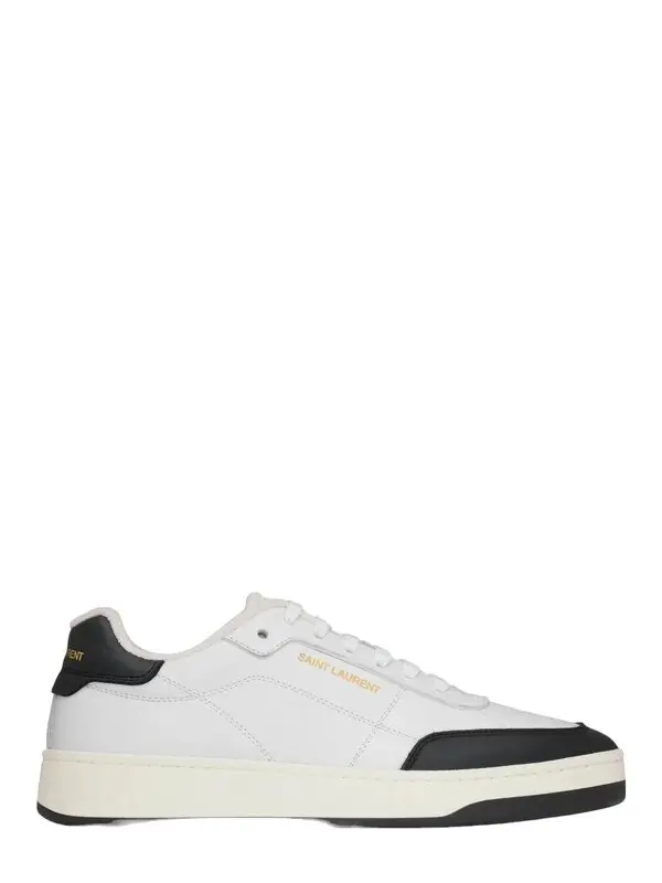 Saint Laurent Sl/61 Smooth Leather Sneakers - White
