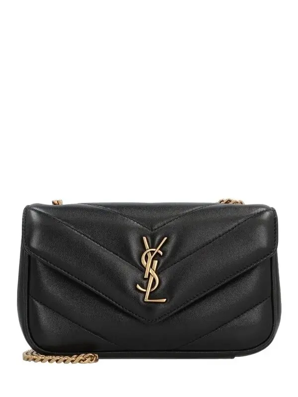 Saint Laurent Loulou Mini Quilted Bag - Black