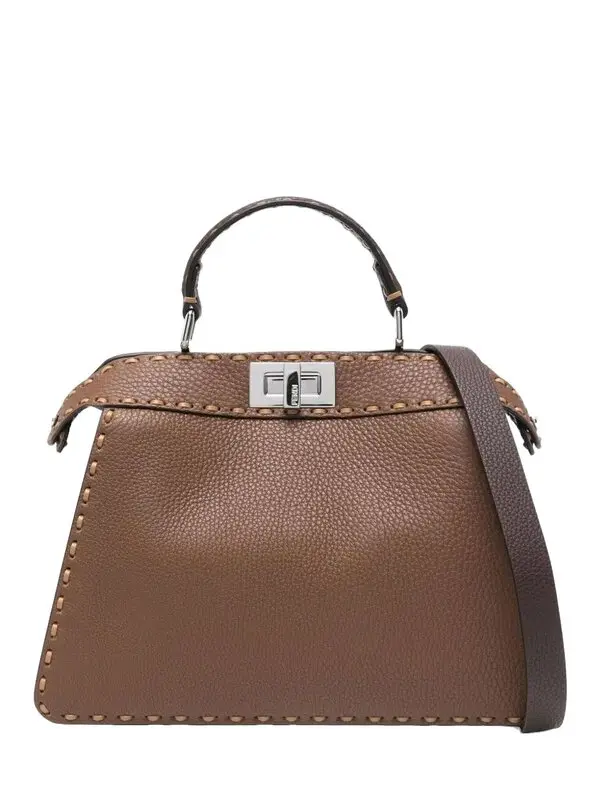 Fendi Peekaboo Iseeu Small Two-tone Bag - Brown