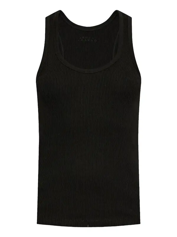 Isabel Marant Thea Cotton Tank Top - Black