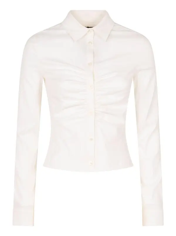 Balenciaga Ruffle Shirt - White