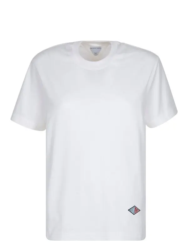 Bottega Veneta Light Cotton Jersey T-shirt - Nude & Neutrals