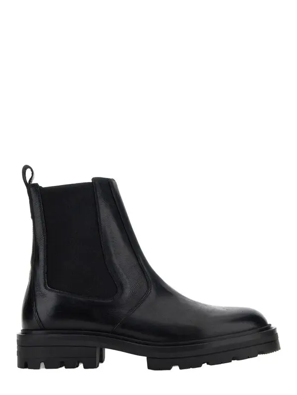 Hogan H673 Leather Chelsea Boots - Black