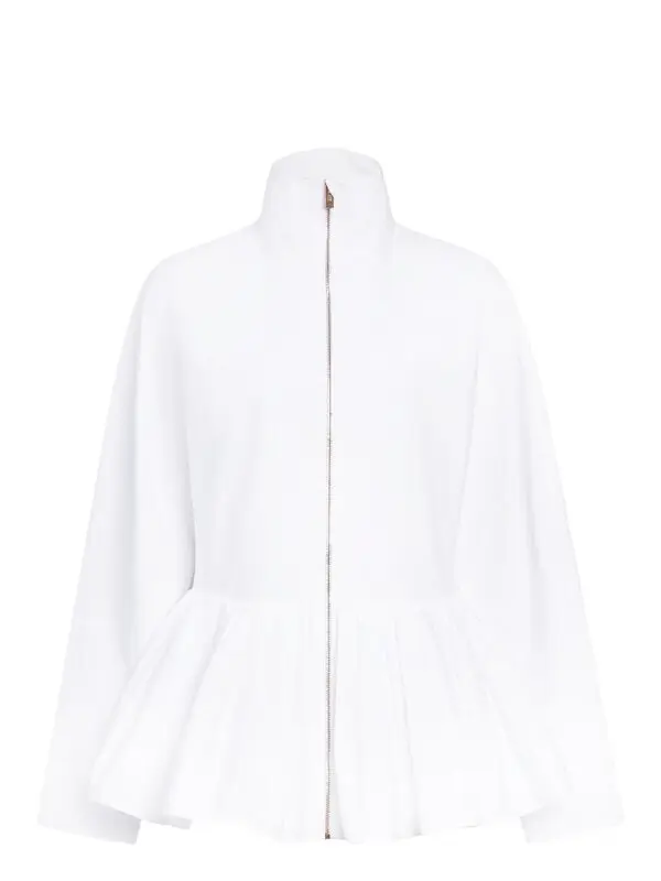 Alaïa Peplum Jacket - White