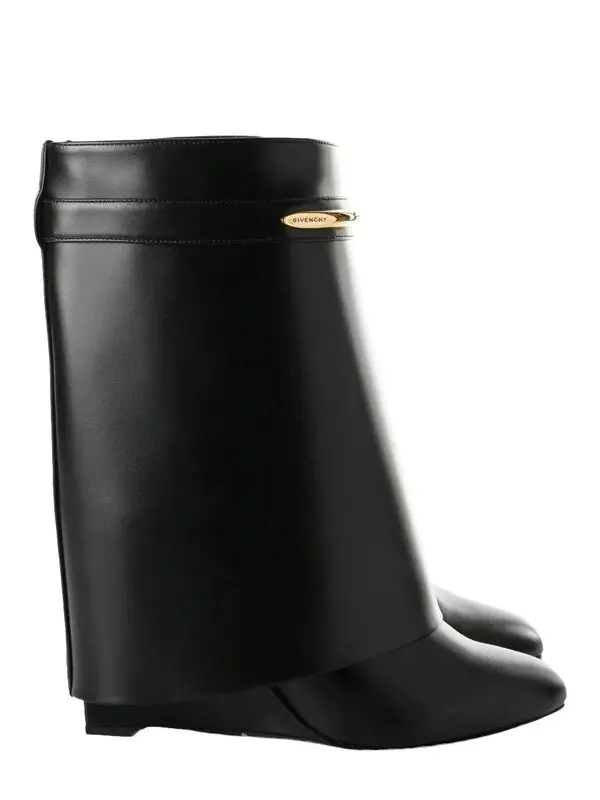 Givenchy Shark 95 Leather Ankle Boots - Black