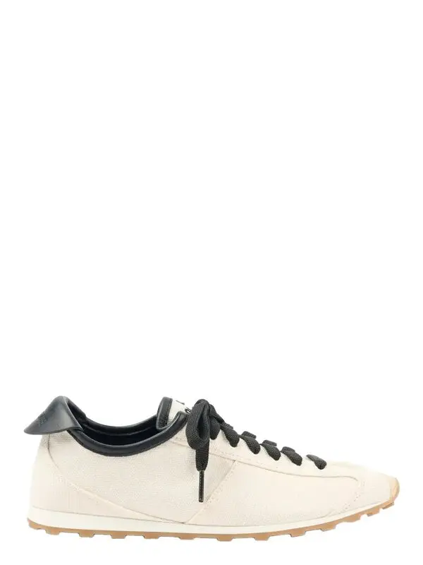 Jacquemus Les Tennis In Canvas And Leather - Nude & Neutrals