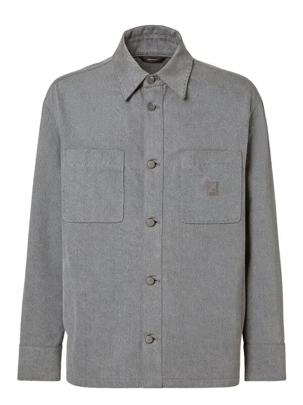 Fendi Lightened Denim Jacket - Grey