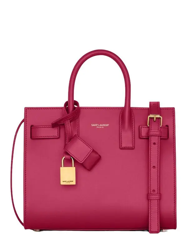 Saint Laurent Sac De Jour Nano - Red