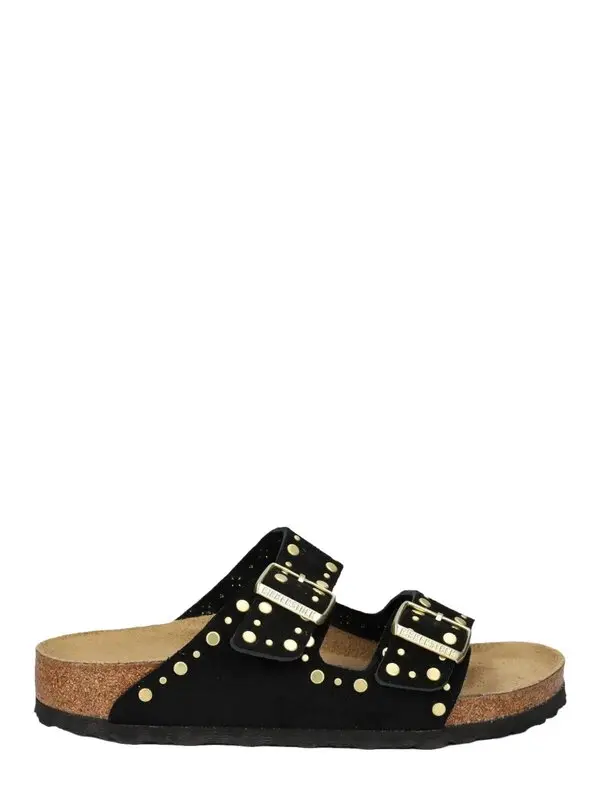 BIRKENSTOCK Arizona Rivet Suede Sandals - Black