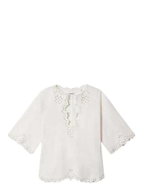 MARANT ETOILE Shana Cotton Blouse - White