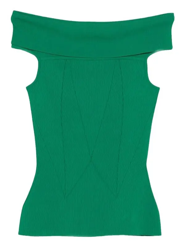 Givenchy Off-the-shoulder Top - Green