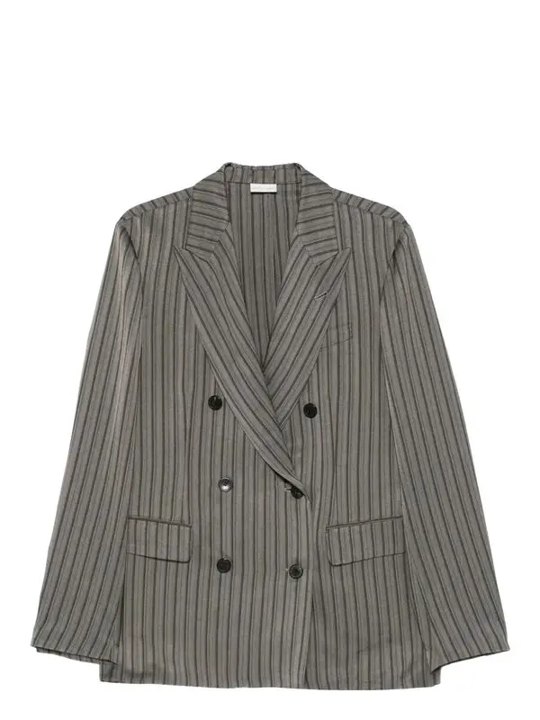 Dries Van Noten Balto Double-breasted Blazer - Grey