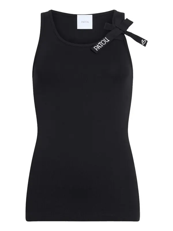 PATOU Cotton Tank Top - Black