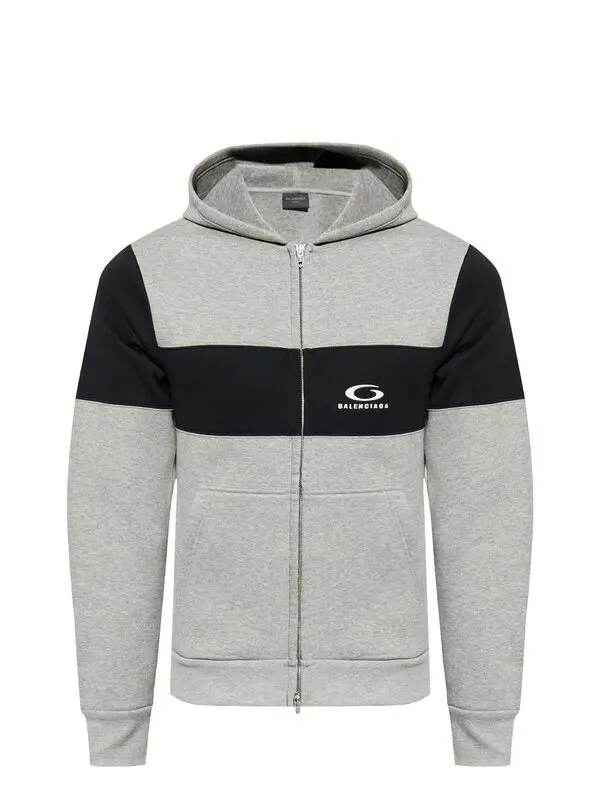 Balenciaga Loop Sports Icon Hoodie - Grey