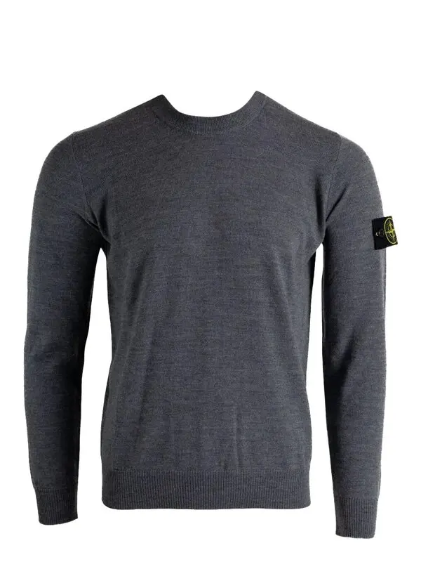 Stone Island Light Wool Crew Neck Pullover - Grey