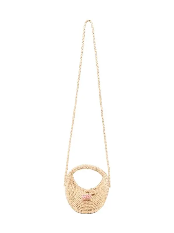 Bonpoint Loulou Raffia Bag - Nude & Neutrals