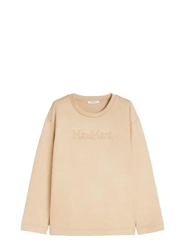 Max Mara Silk And Cotton Sweatshirt - Nude & Neutrals